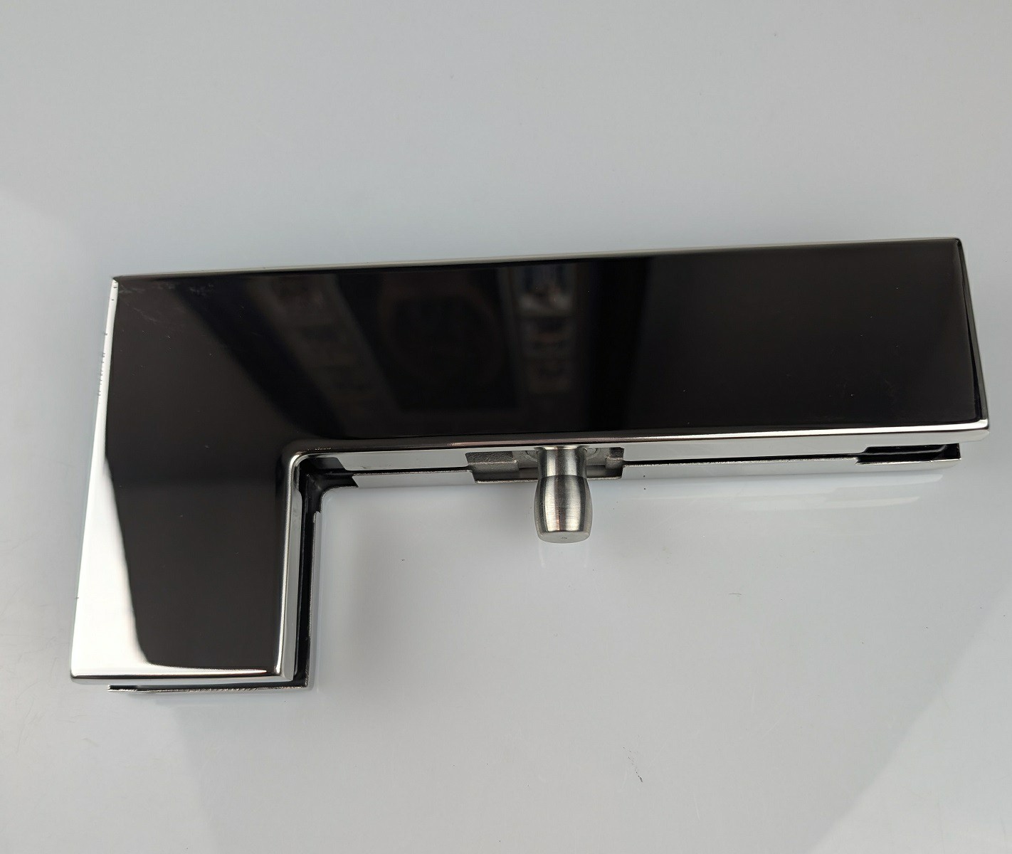 Stella Over Panel Side panel Patch Fitting with Pivot - Polished Stainless Steel - Elite Glass ...